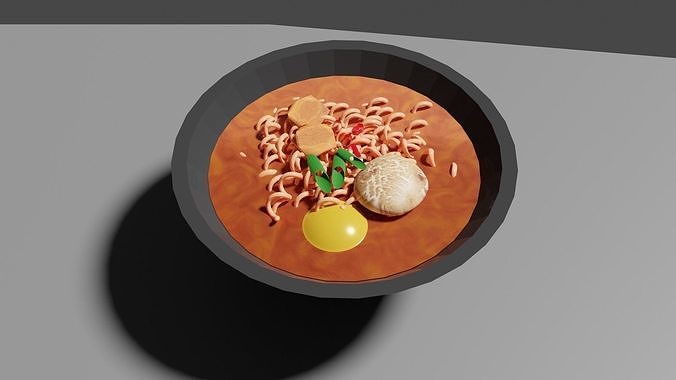 food ramen free VR / AR / low-poly 3D model | CGTrader