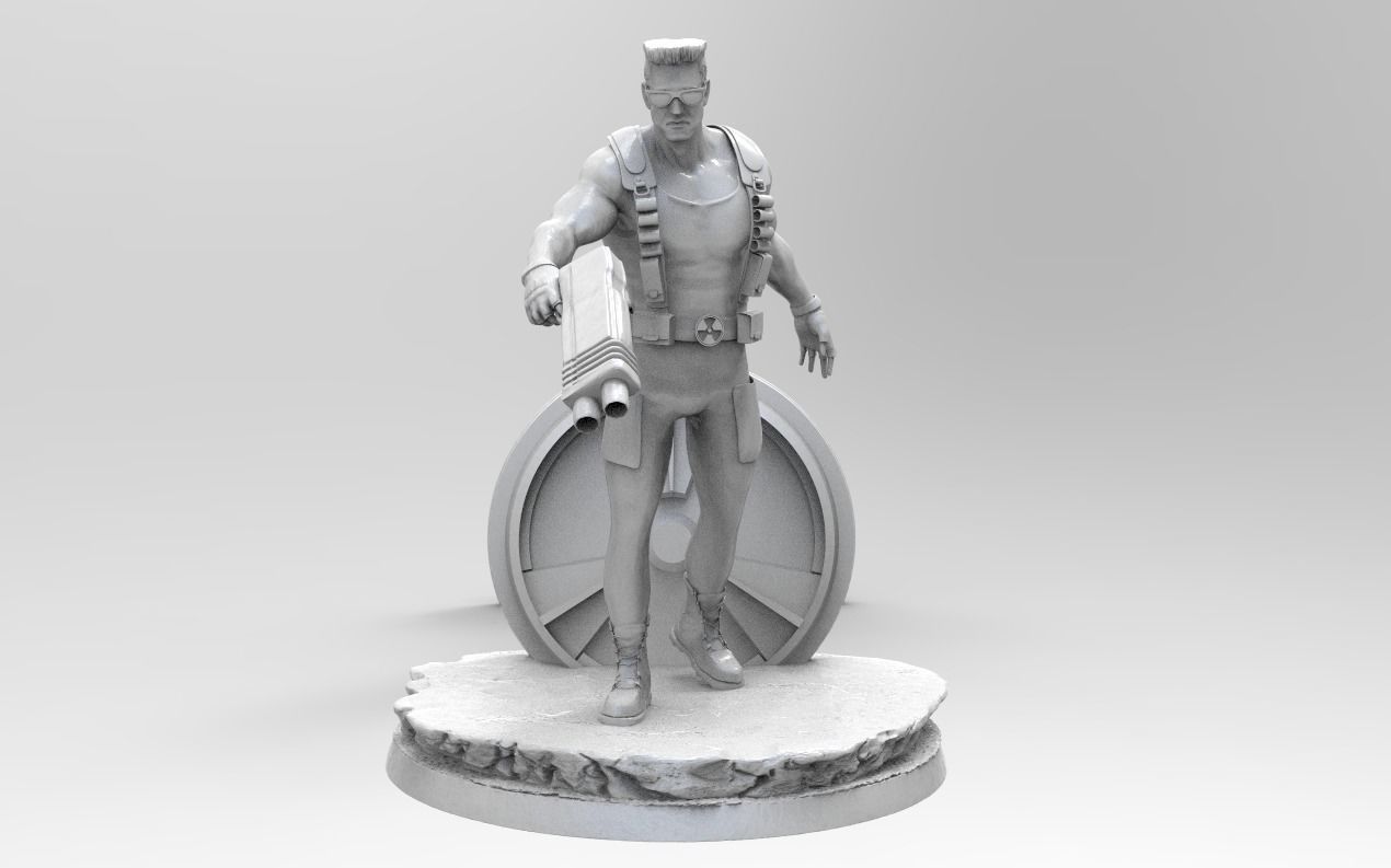 Duke Nukem Gun Base 3D model 3D printable | CGTrader