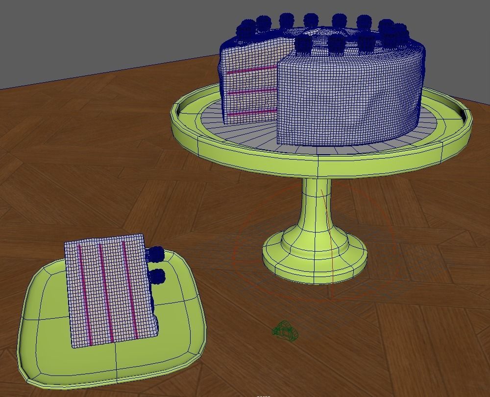 Raspberry layer cake 3D model | CGTrader