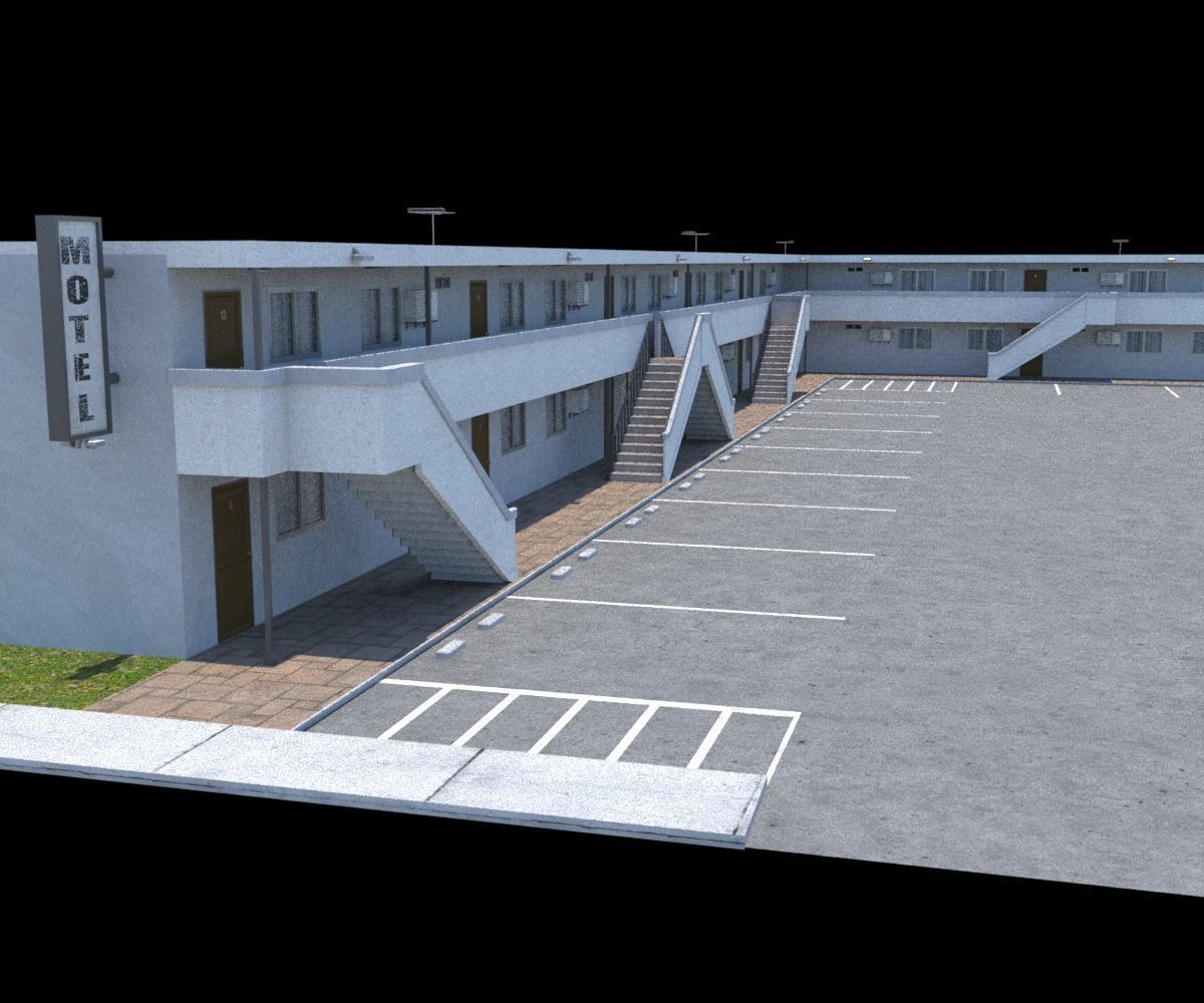 3D model Classic Motel VR / AR / low-poly | CGTrader