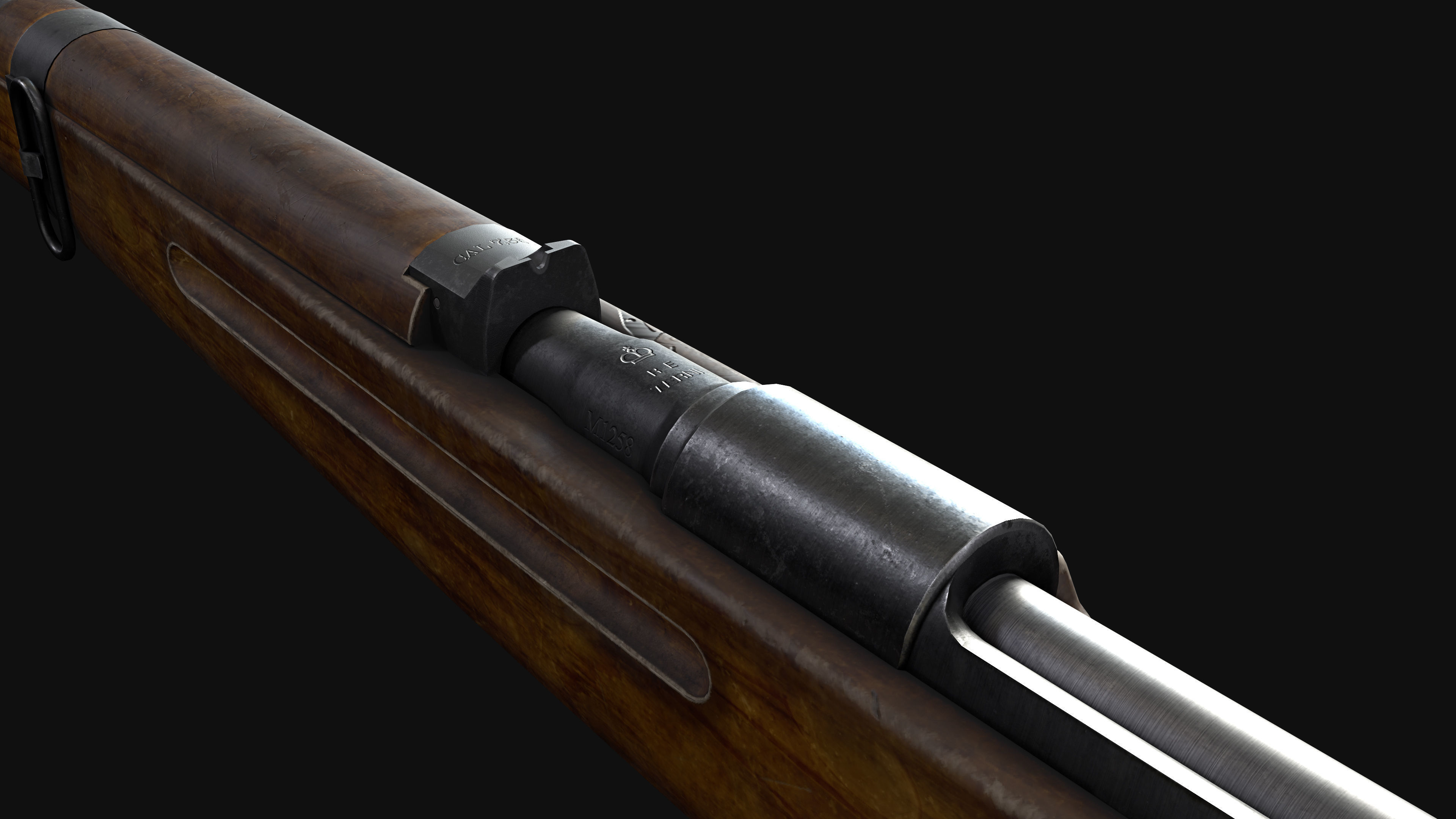 3D model Carcano M38 rifle VR / AR / low-poly | CGTrader