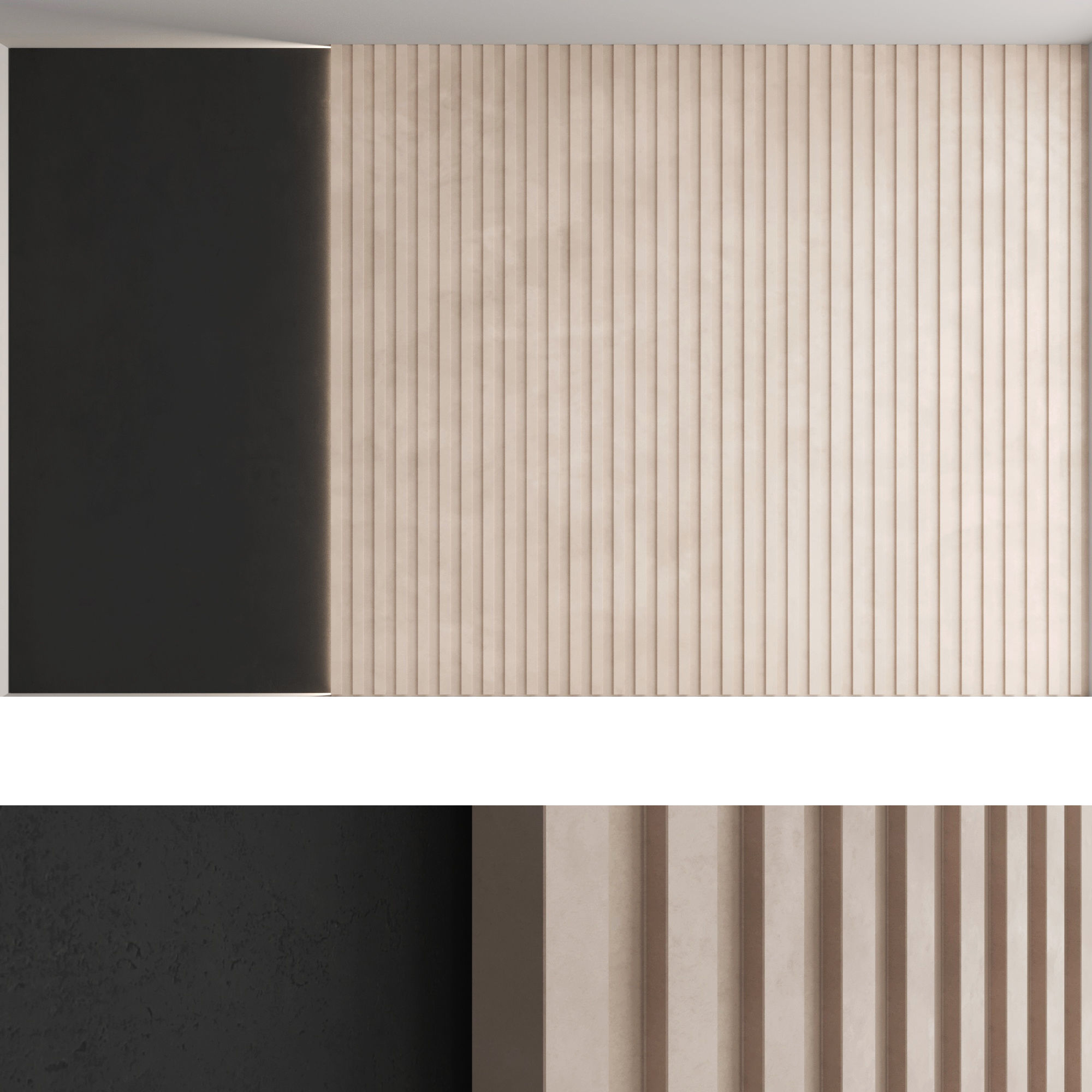 Decorative wall panel set 41 3D model | CGTrader