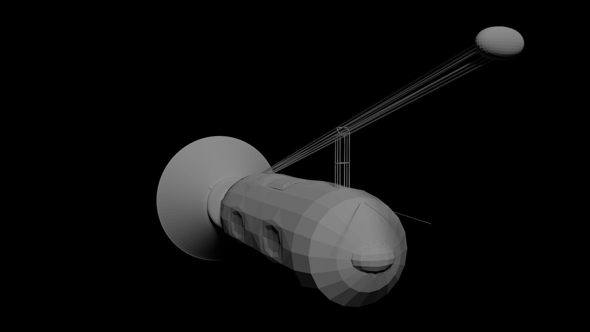 SciFi Space Probe 1 free VR / AR / low-poly 3D model | CGTrader