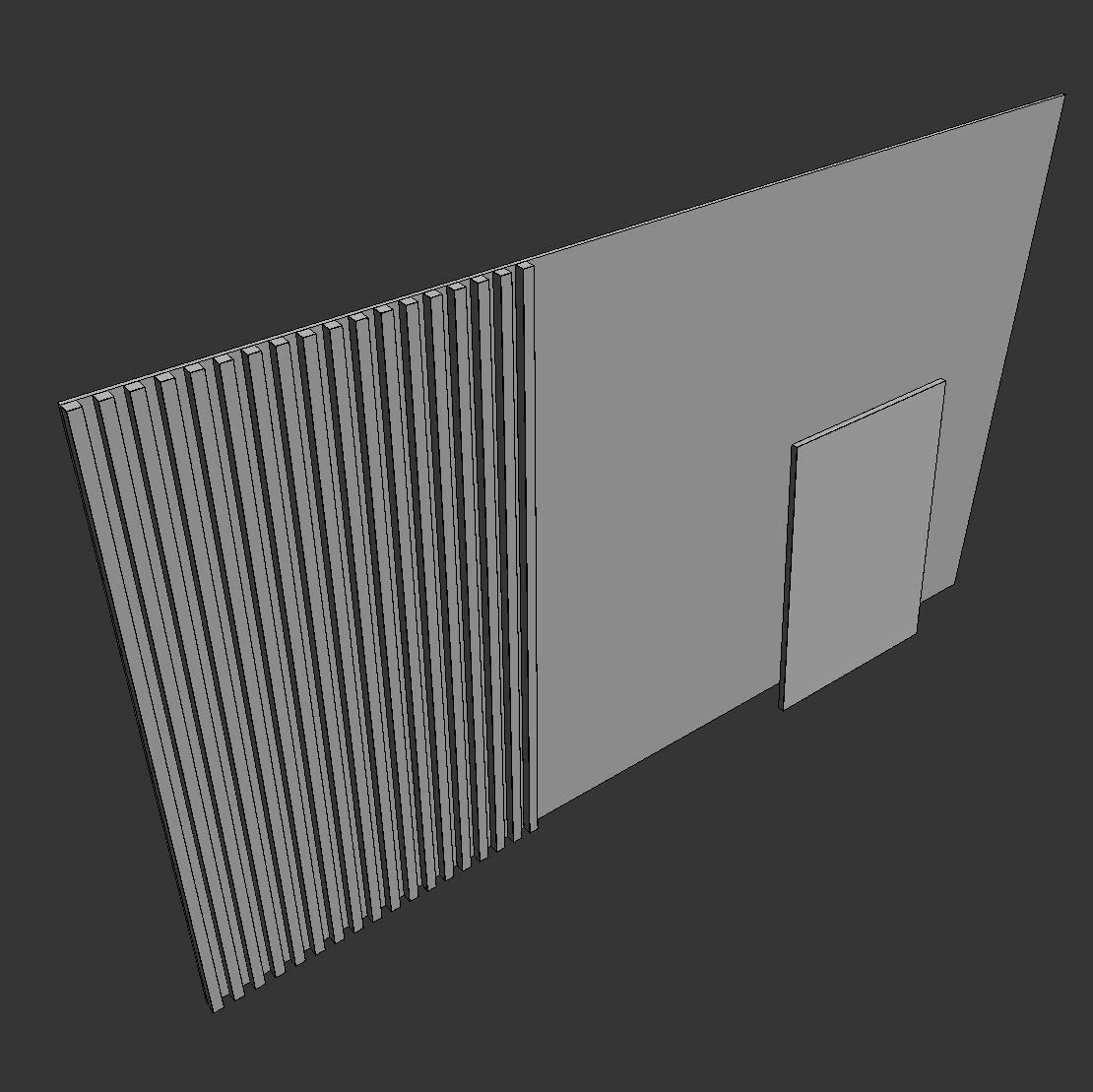Decorative wall panel set 55 3D model | CGTrader