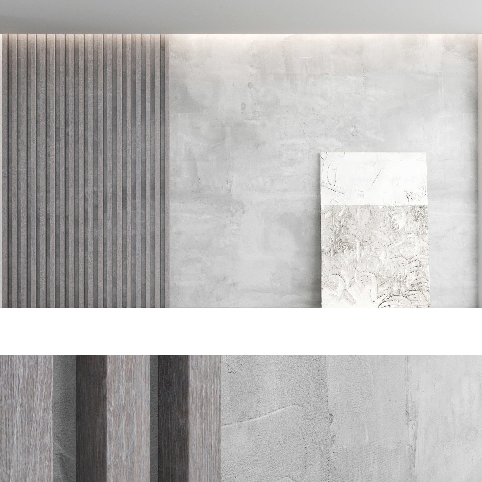 Decorative wall panel set 55 3D model | CGTrader