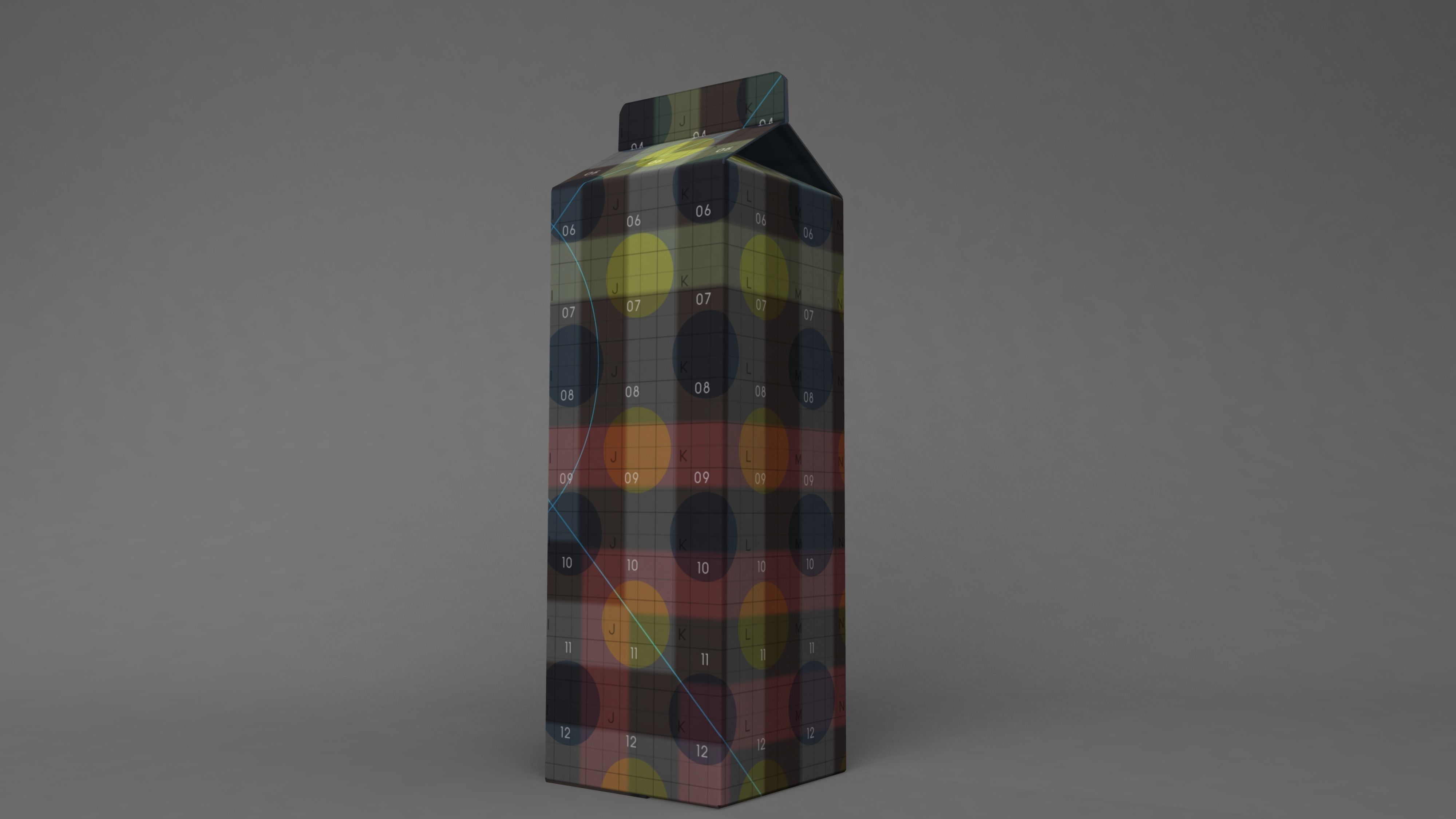 Juice Box 1L Size 3D model 3D model | CGTrader