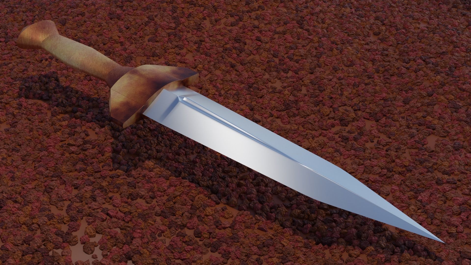 Khanja Indian Style Blade 3D model | CGTrader