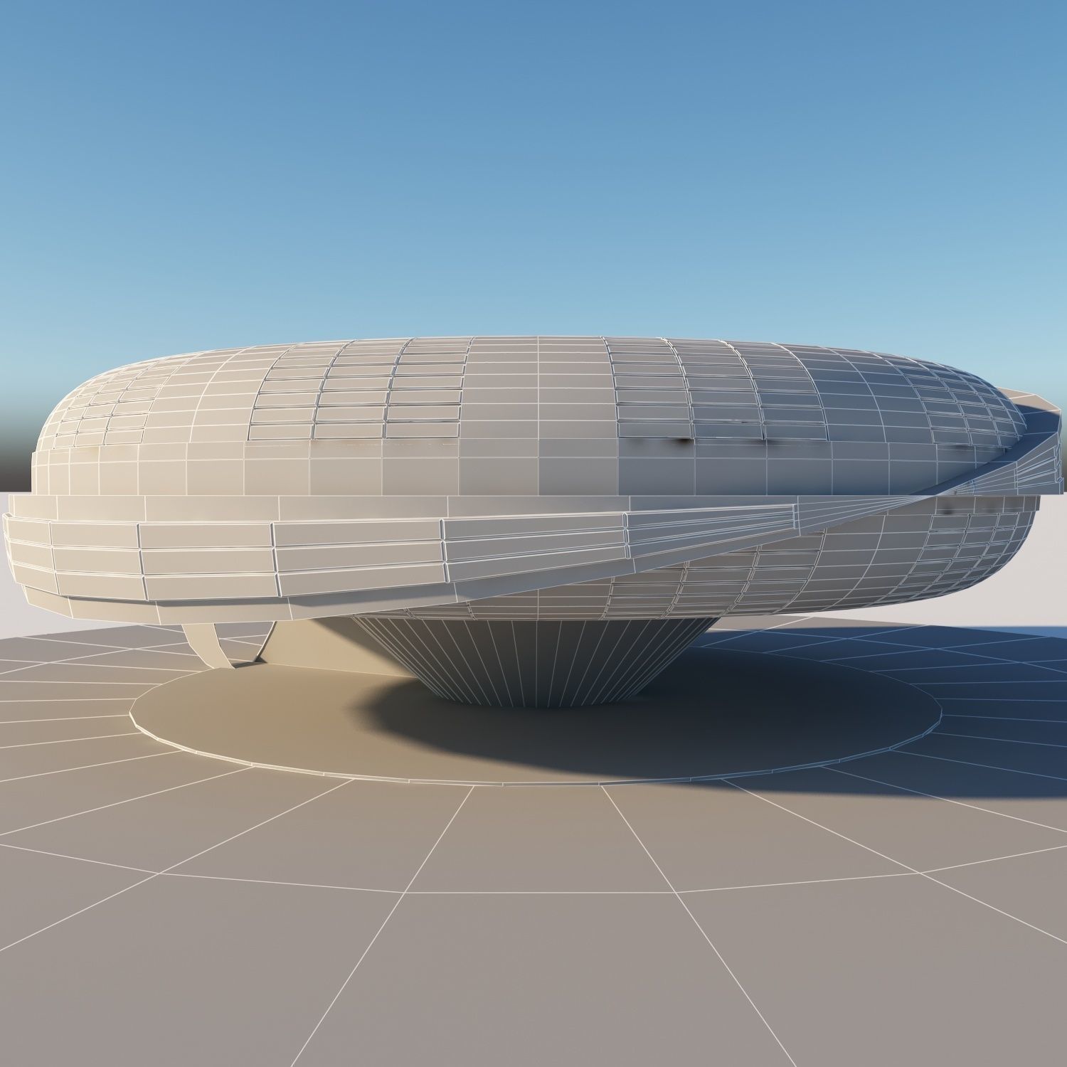 Science Fiction Building free VR / AR / low-poly 3D model | CGTrader