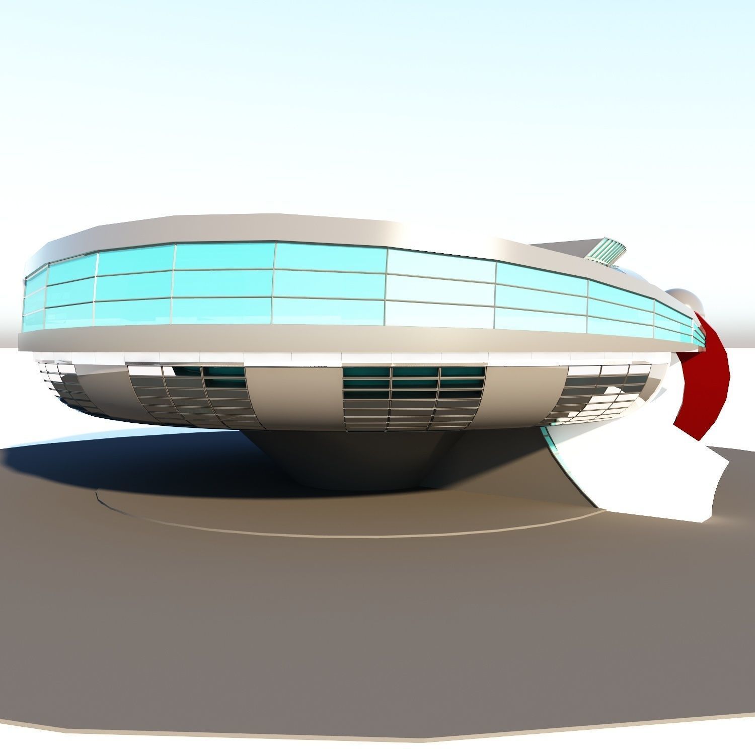 Science Fiction Building free VR / AR / low-poly 3D model | CGTrader