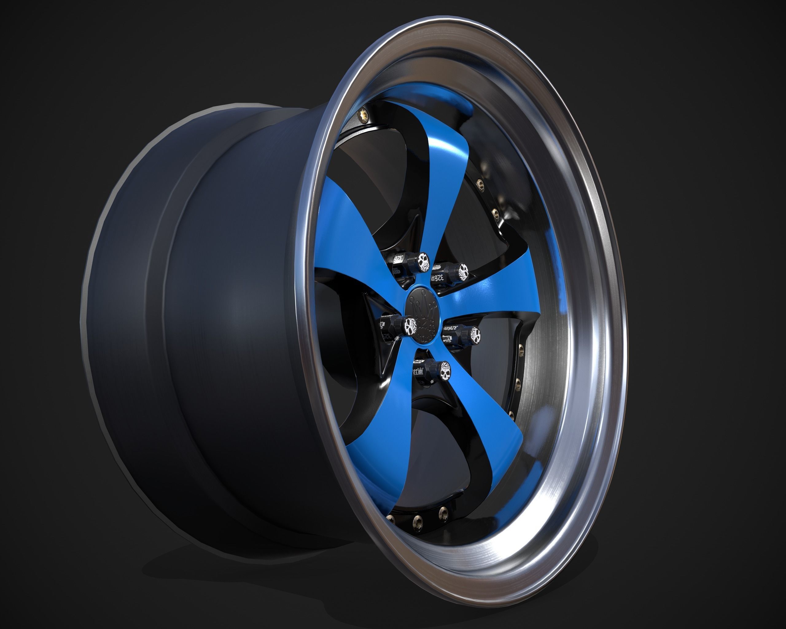 3D model 326 Power Yabaking KF Racing Spoke VR / AR / low-poly | CGTrader
