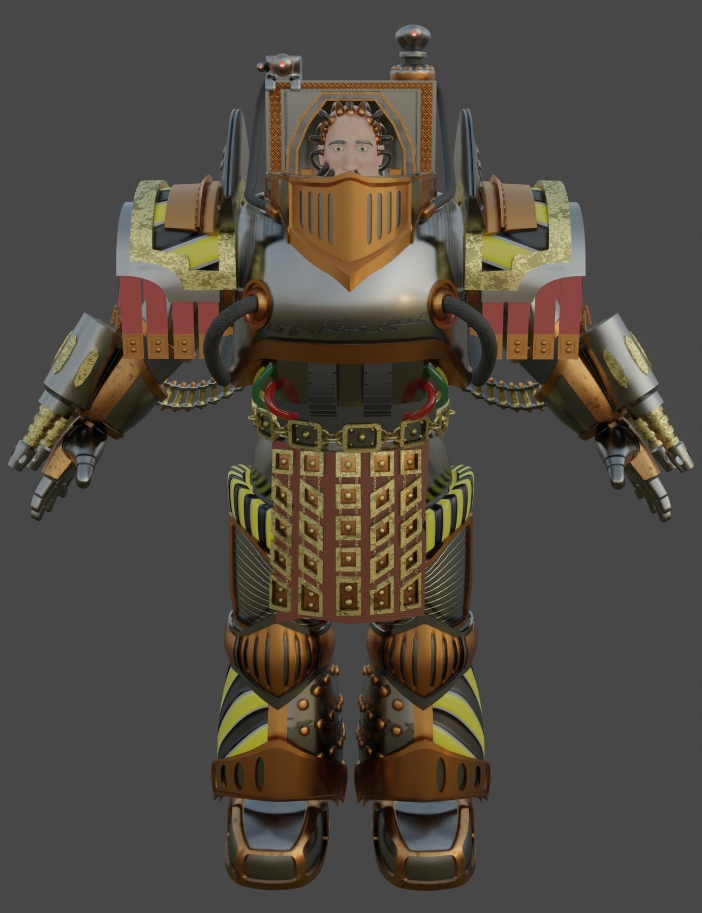 Perturabo warhammer robot 3D model | CGTrader