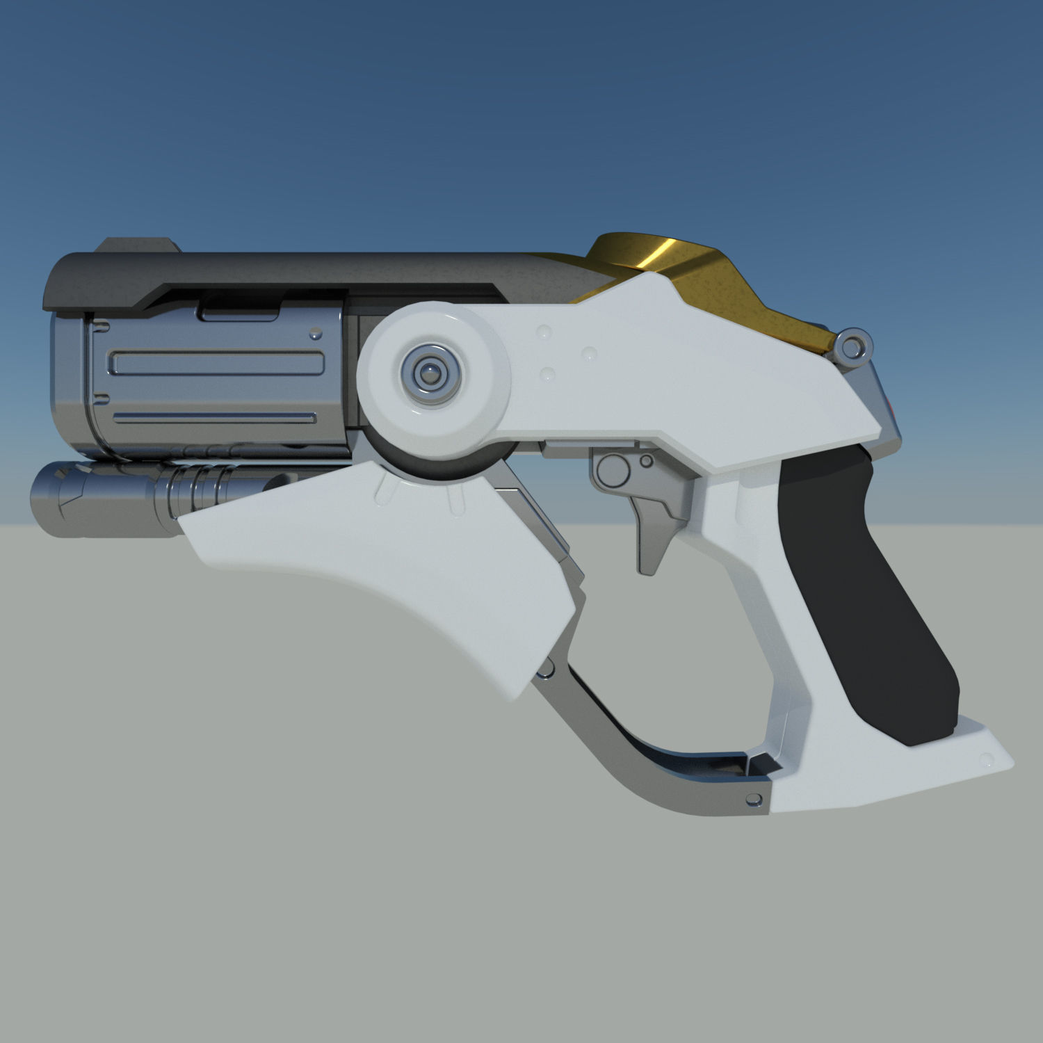 Overwatch Angela Ziegler Mercy blaster Classic skin 3D model 3D ...