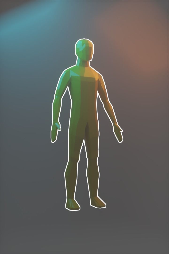 Low Poly Human free VR / AR / low-poly 3D model | CGTrader