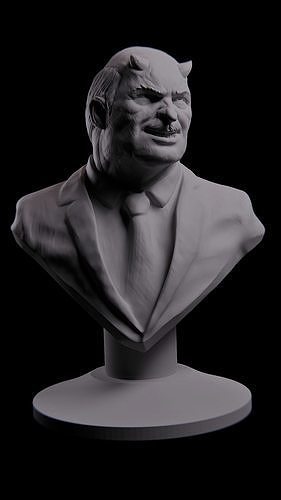 Dictator 3d-print Bust 3D model 3D printable | CGTrader