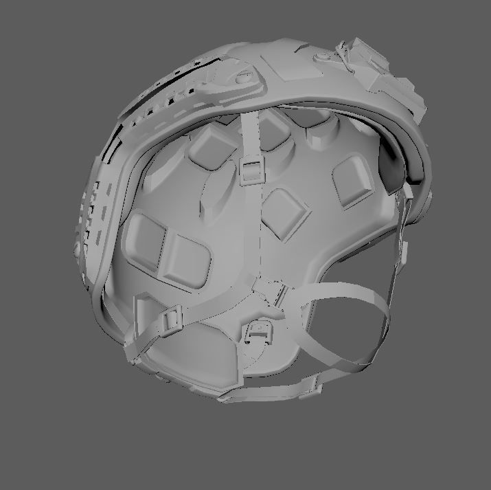 3D model Ops Core FAST SF High Cut Helmet Low poly PBR VR / AR / low ...