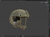 3D model Ops Core FAST SF High Cut Helmet Low poly PBR VR / AR / low ...
