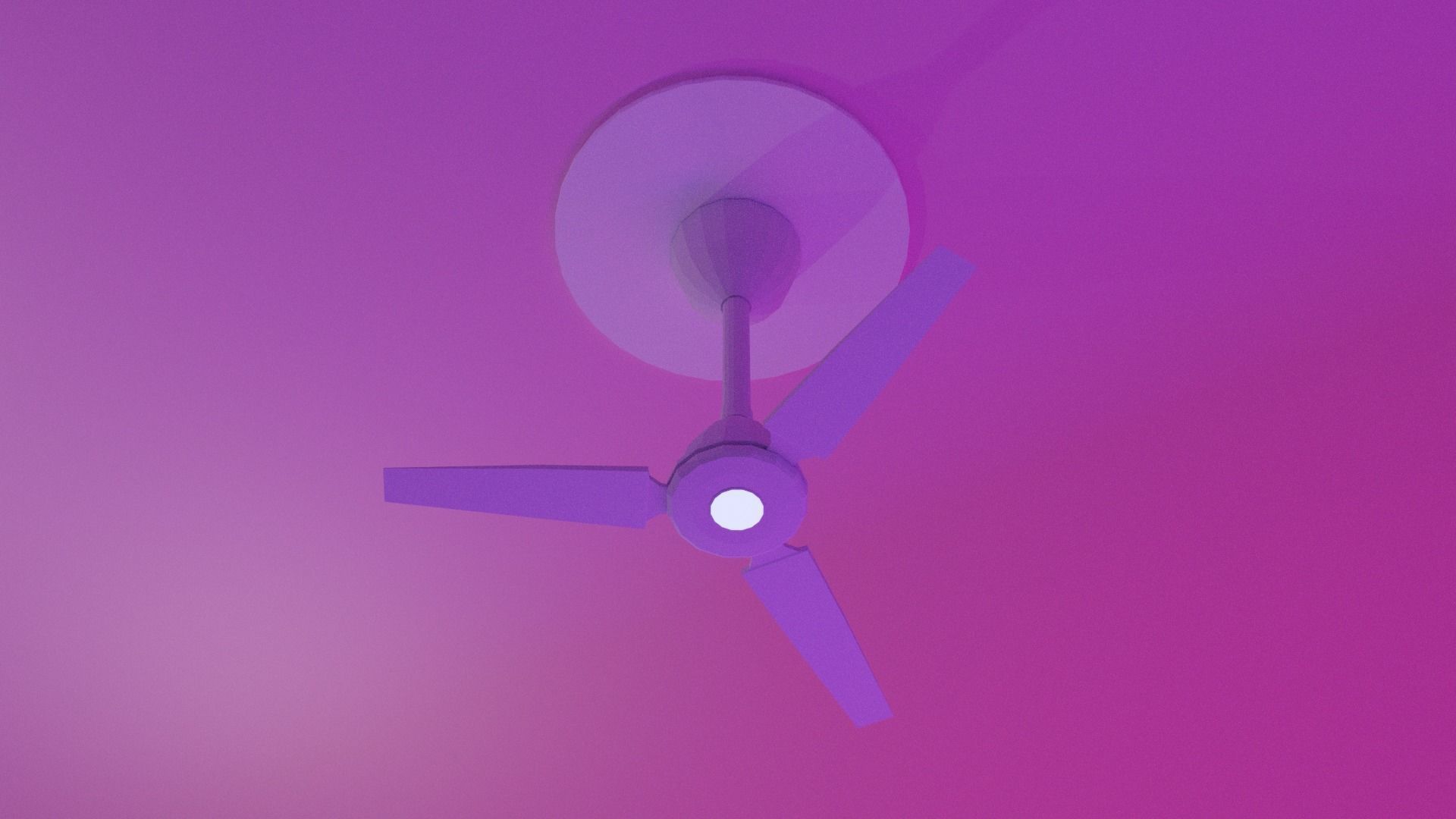 LOW POLY FAN ceiling free 3D model | CGTrader