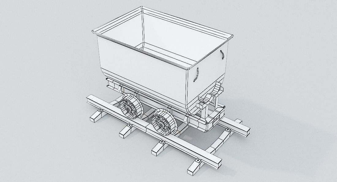 3D model Mine Wagon 5 VR / AR / low-poly | CGTrader