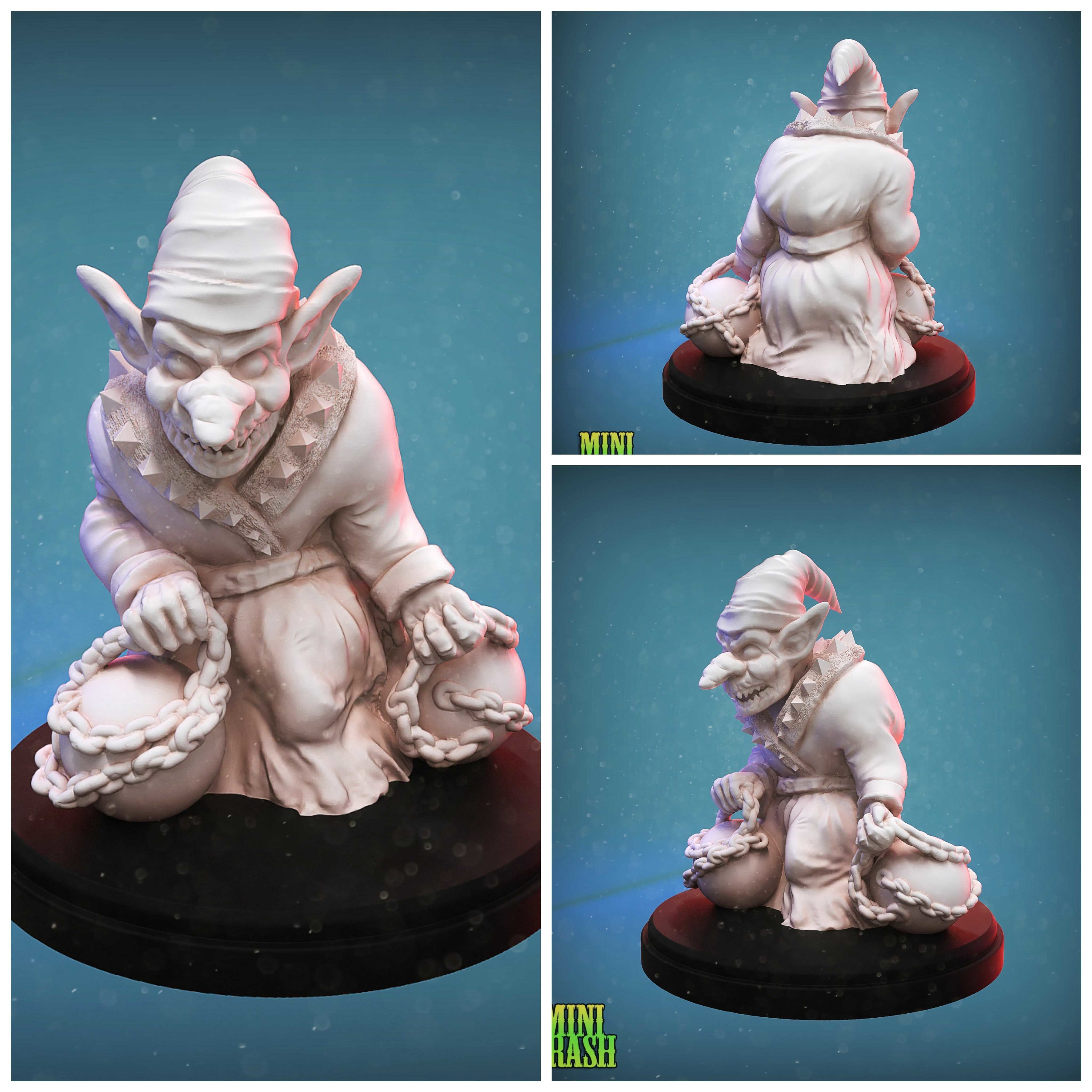 Gremlin thrower miniature free 3D model 3D printable | CGTrader