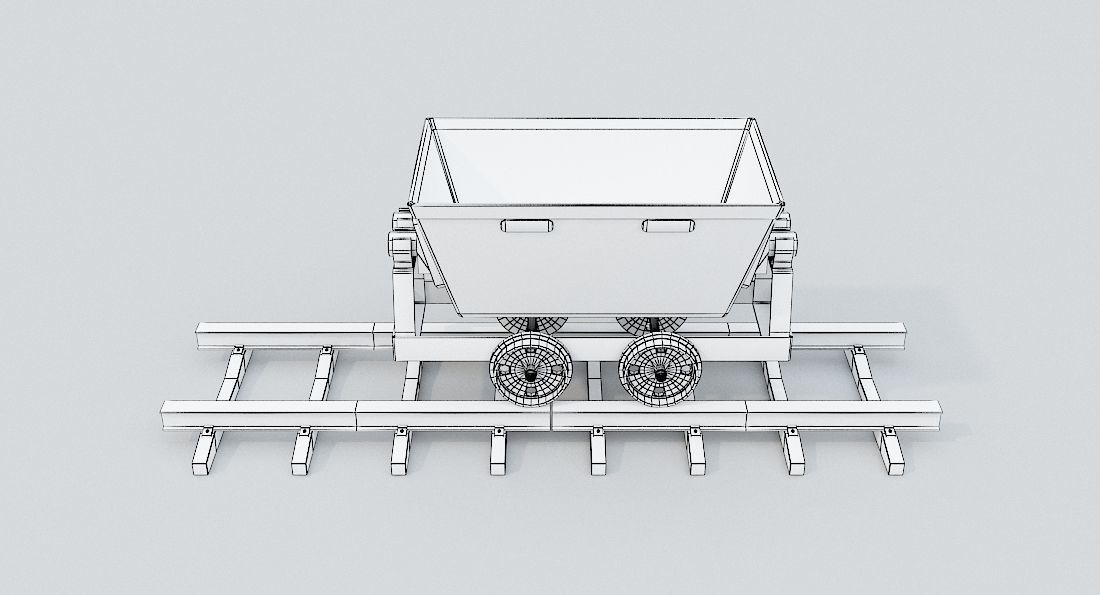 3D model Mine Wagon 6 VR / AR / low-poly | CGTrader