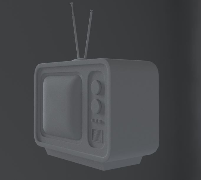 3D model Retro TV VR / AR / low-poly | CGTrader