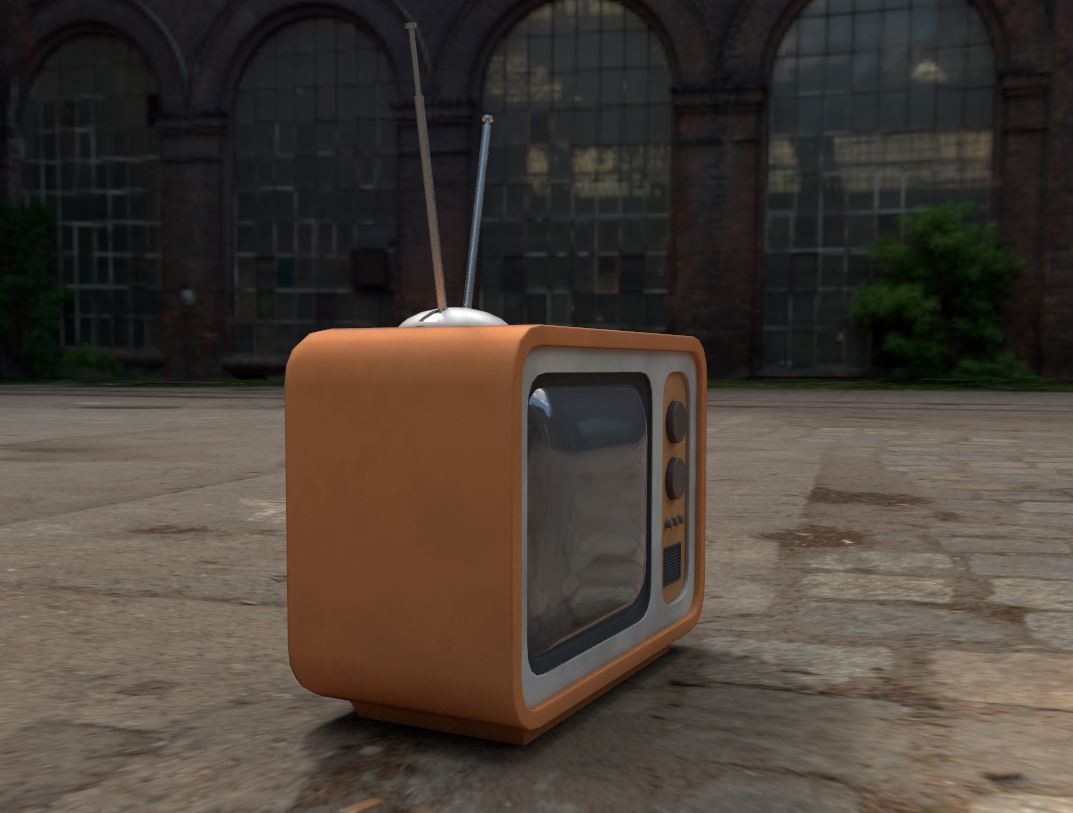 3D model Retro TV VR / AR / low-poly | CGTrader