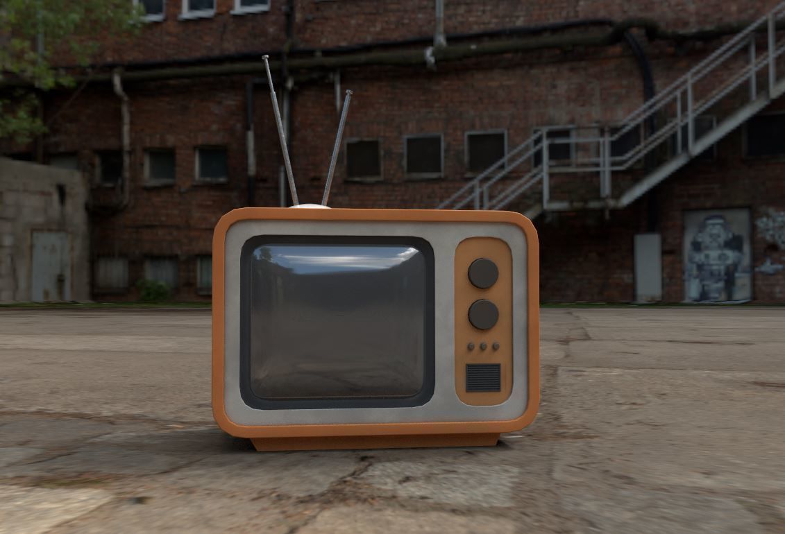 3D model Retro TV VR / AR / low-poly | CGTrader