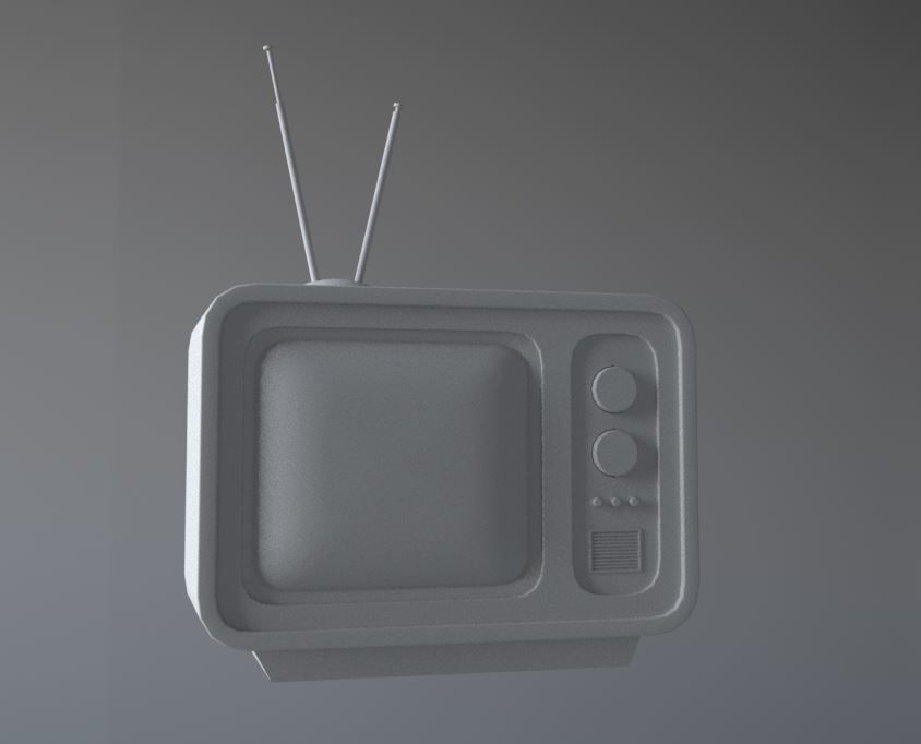 3D model Retro TV VR / AR / low-poly | CGTrader
