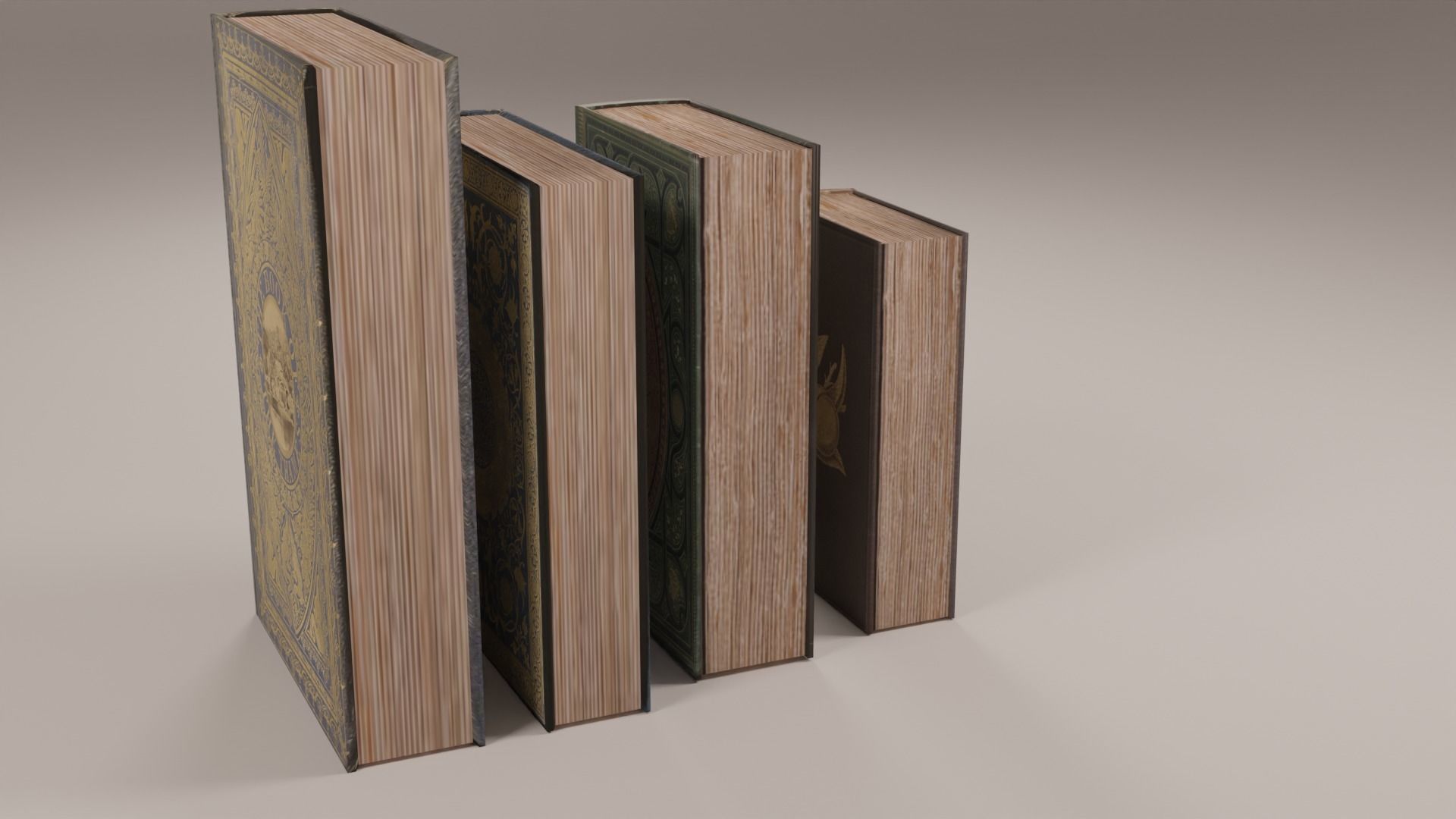 3D model Old Book Pack VR / AR / low-poly | CGTrader