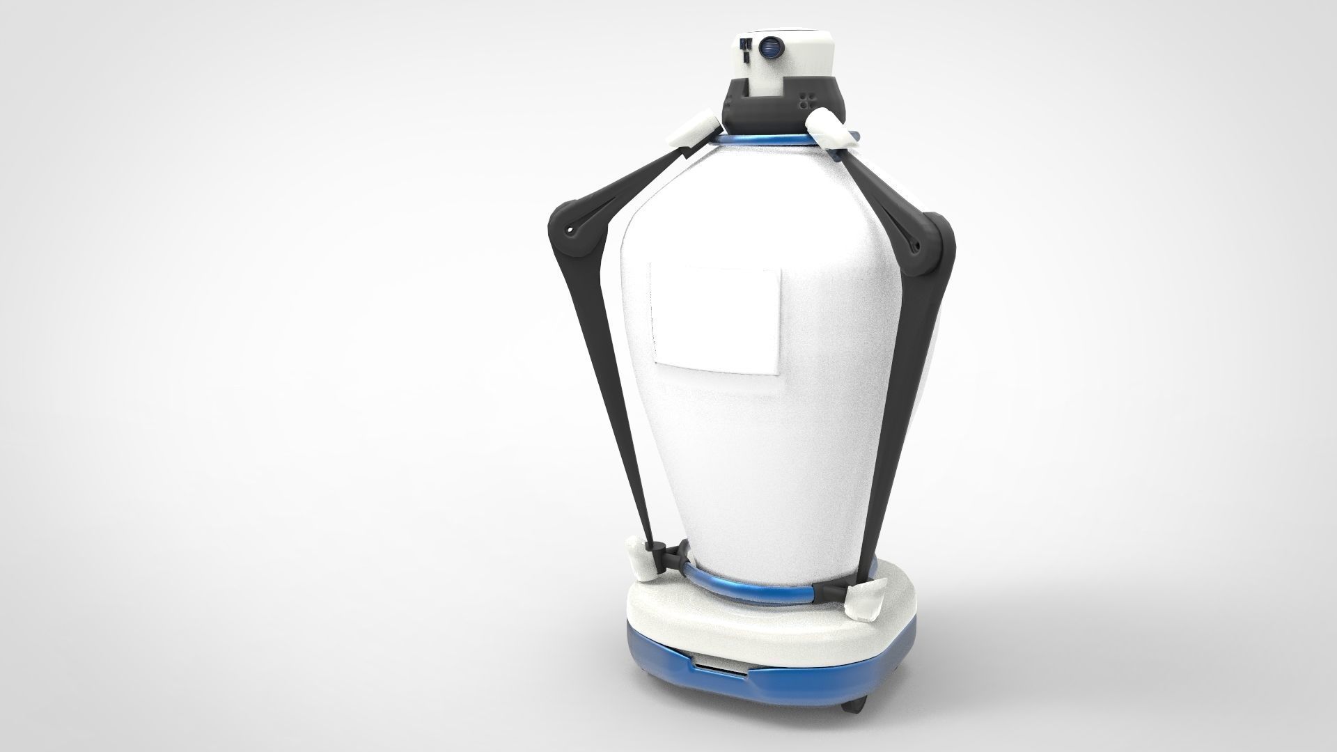 TeleCam robots for advisory and security 3D model animated | CGTrader