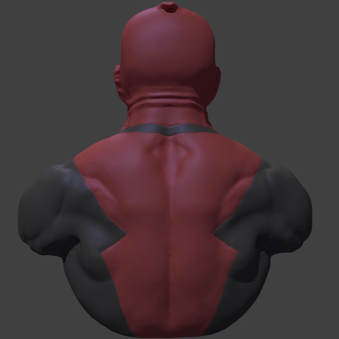 Deadpool superhero sculpt 3D model 3D printable | CGTrader