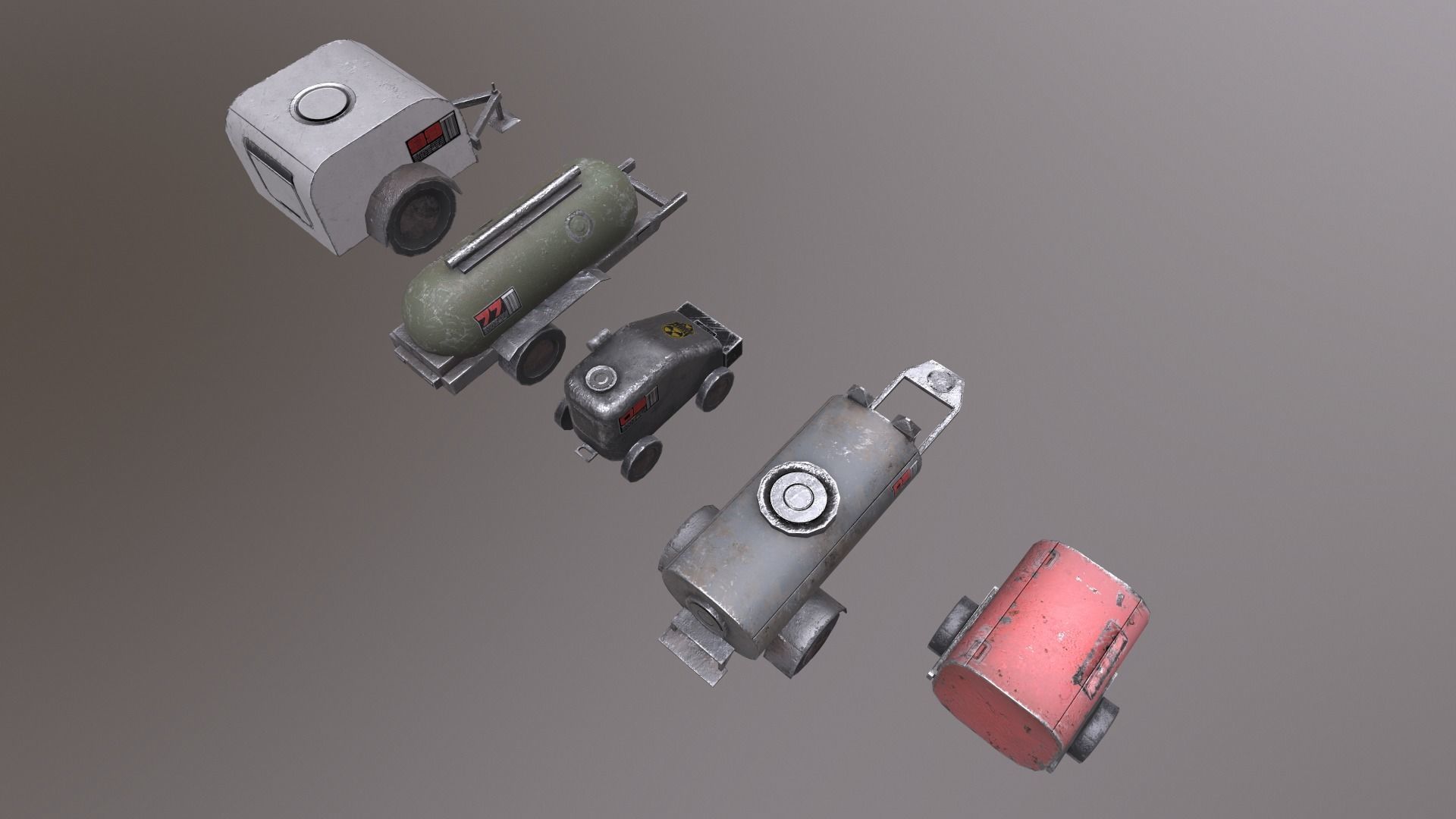 3D model Nuclear Tank VR / AR / low-poly | CGTrader