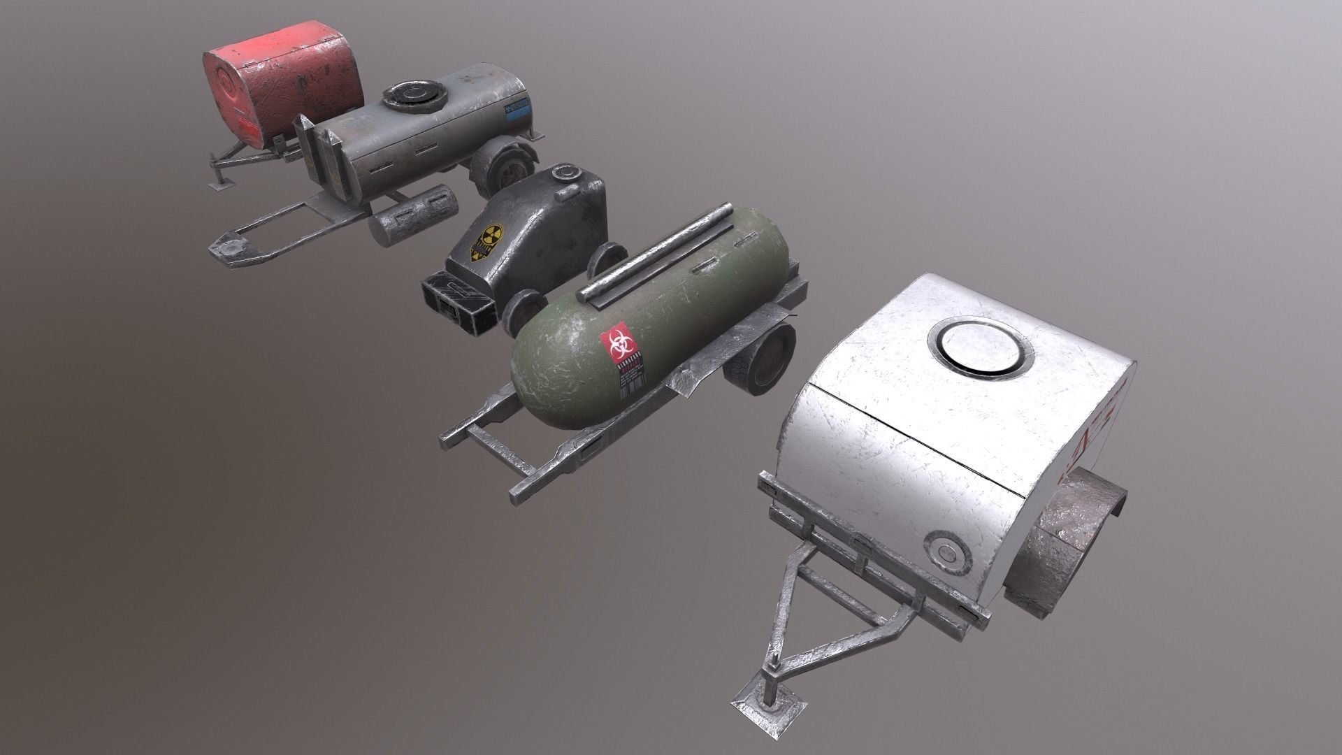 3D model Nuclear Tank VR / AR / low-poly | CGTrader