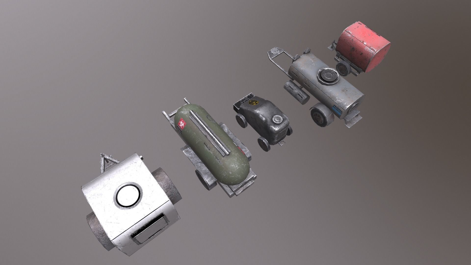 3D model Nuclear Tank VR / AR / low-poly | CGTrader