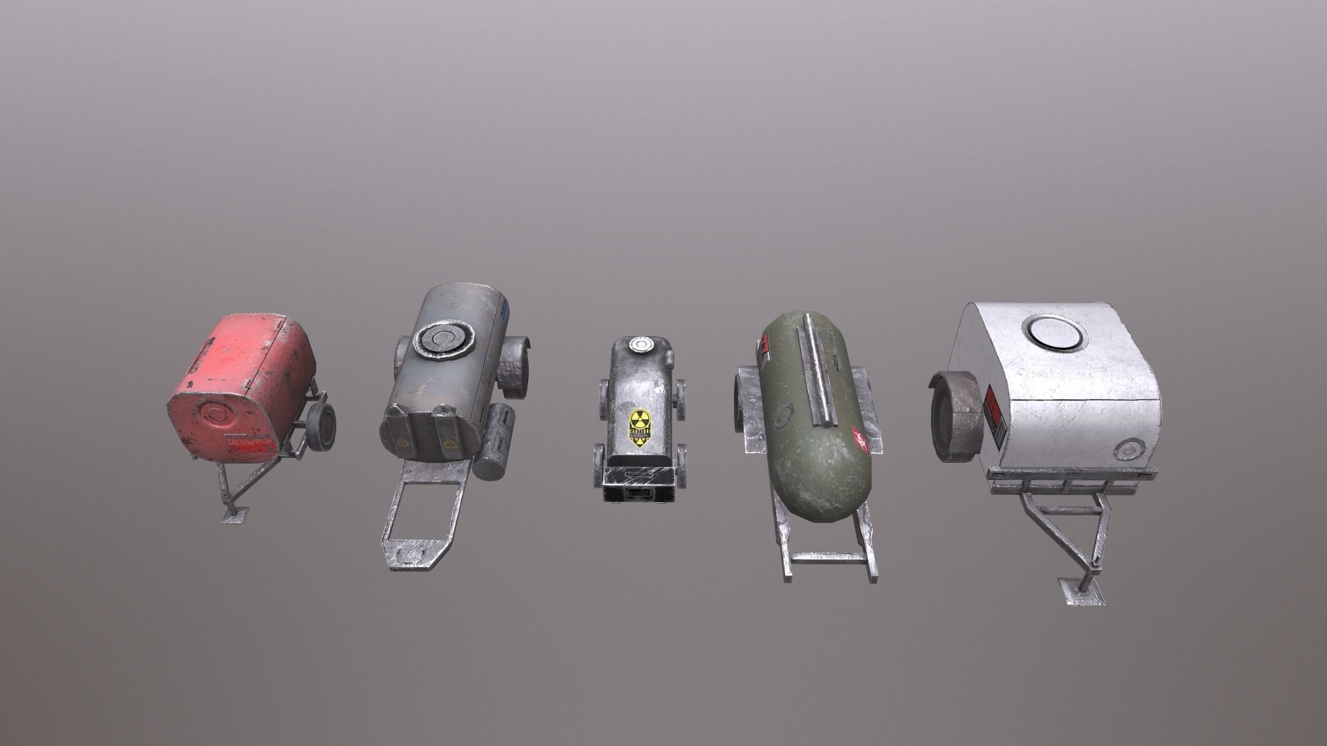 3D model Nuclear Tank VR / AR / low-poly | CGTrader