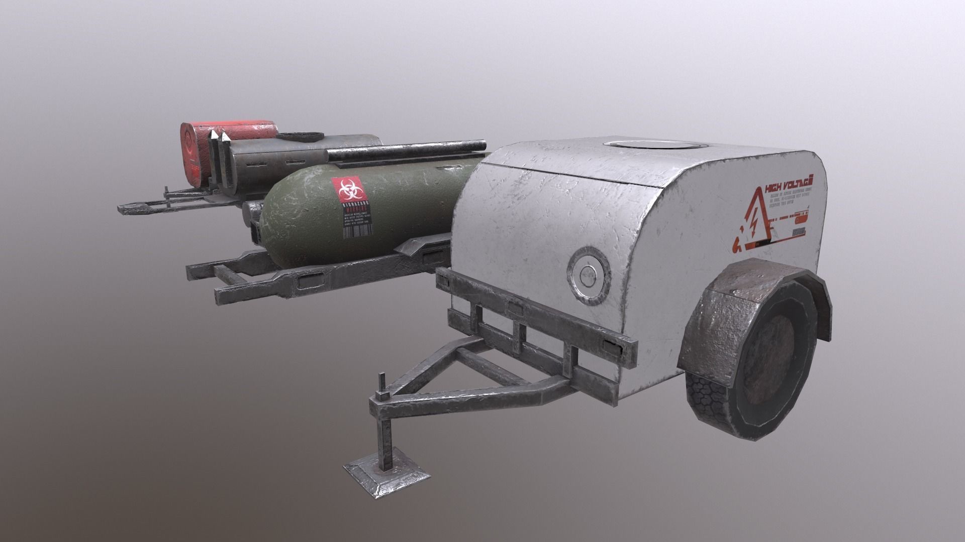 3D model Nuclear Tank VR / AR / low-poly | CGTrader