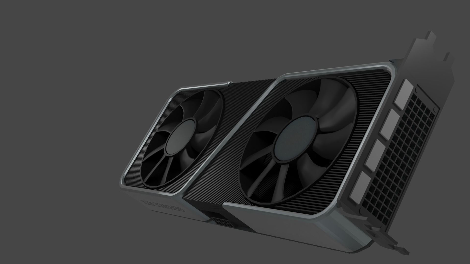 3D model Nvidia Geforce RTX 3070 Founders Edition VR / AR / low-poly ...