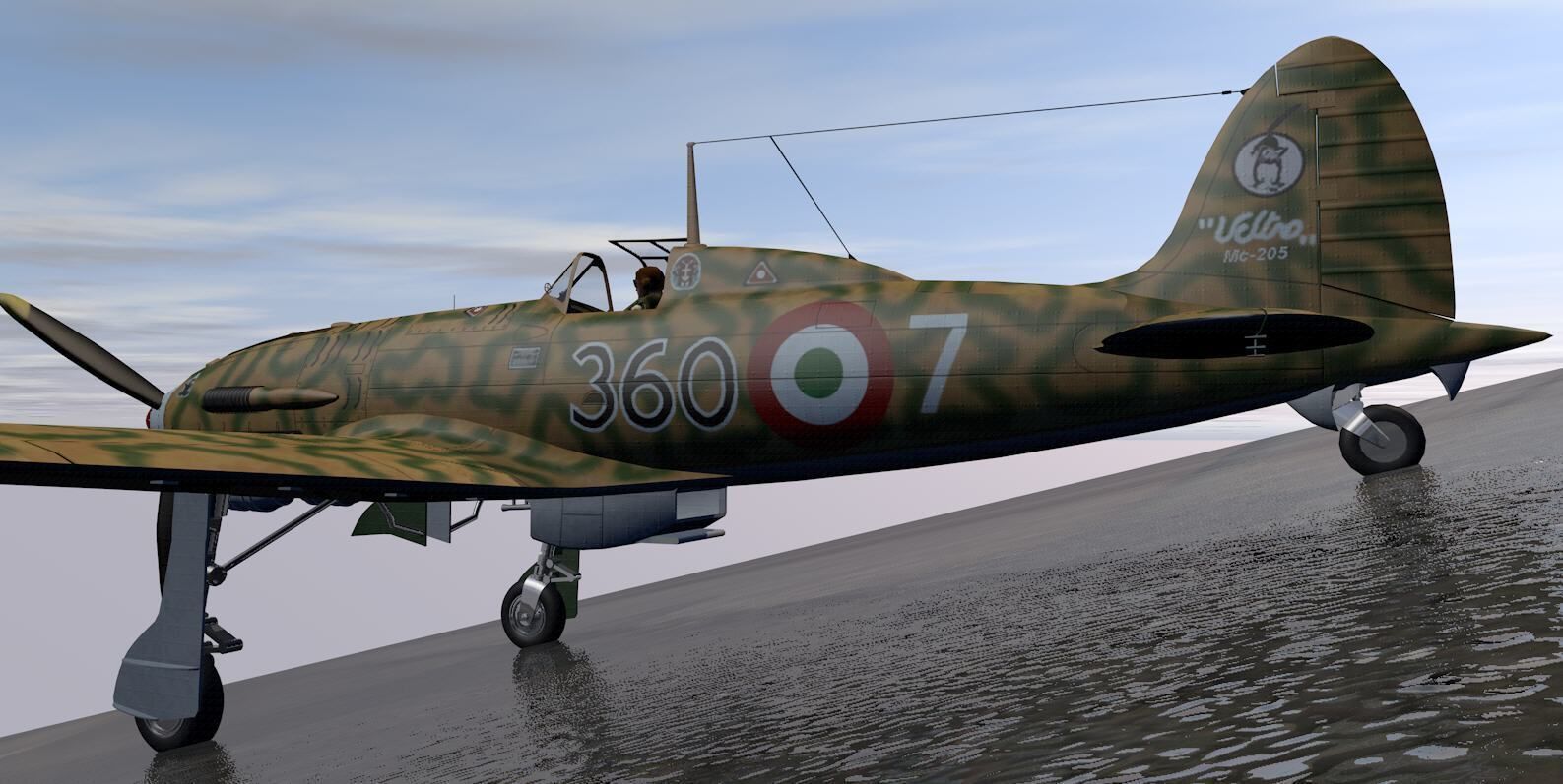 Macchi Mc-205 Veltro 3D model | CGTrader