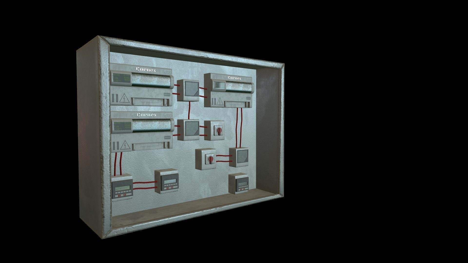 Electrical box free VR / AR / low-poly 3D model | CGTrader