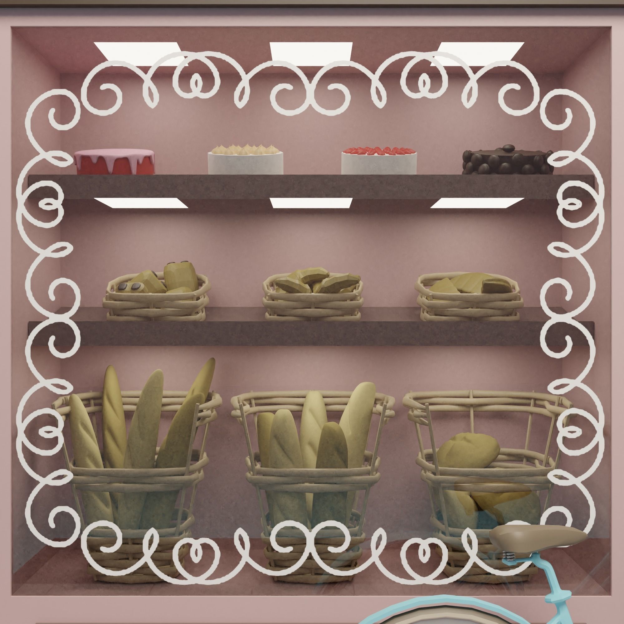 3D model Bakery - Pastry VR / AR / low-poly | CGTrader