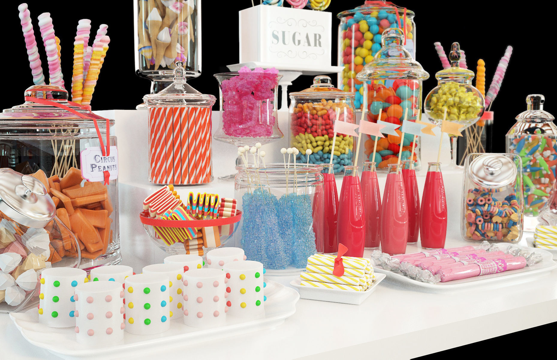 Candy bar set 3D model | CGTrader