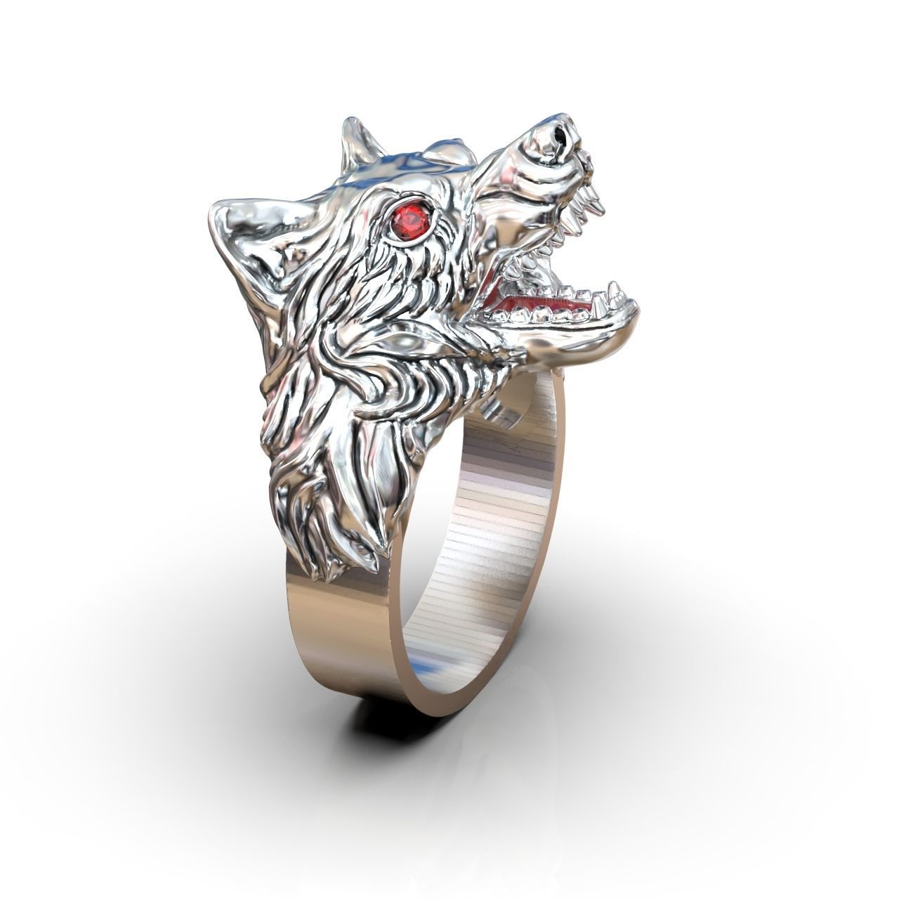wolf ring werewolf 3D model 3D printable | CGTrader