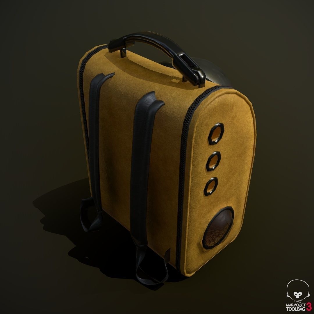 3D model Astronaut Cat Carrier VR / AR / low-poly | CGTrader