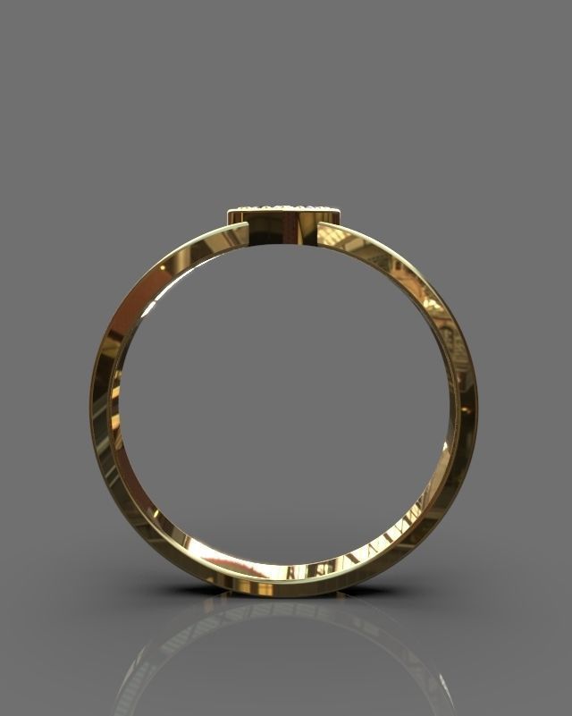 Heart ring 3D model 3D printable | CGTrader