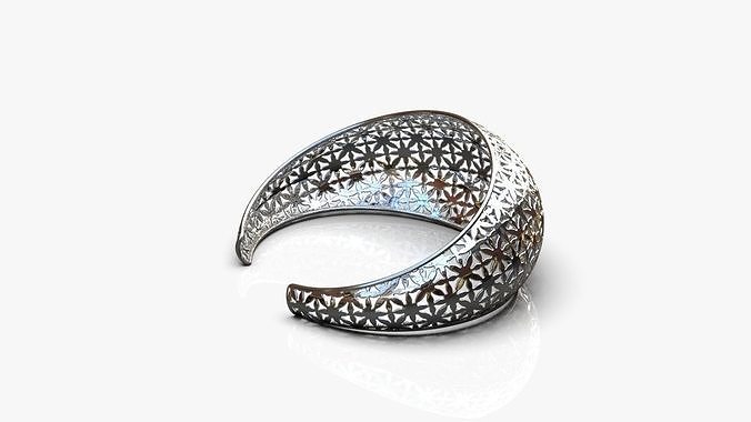 Cuff bracelet 3D model 3D printable | CGTrader