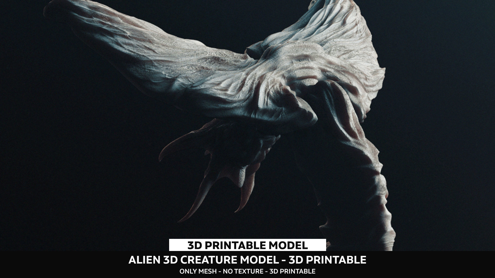 Alien - OBJ creature swimming in ocean 3D model | CGTrader