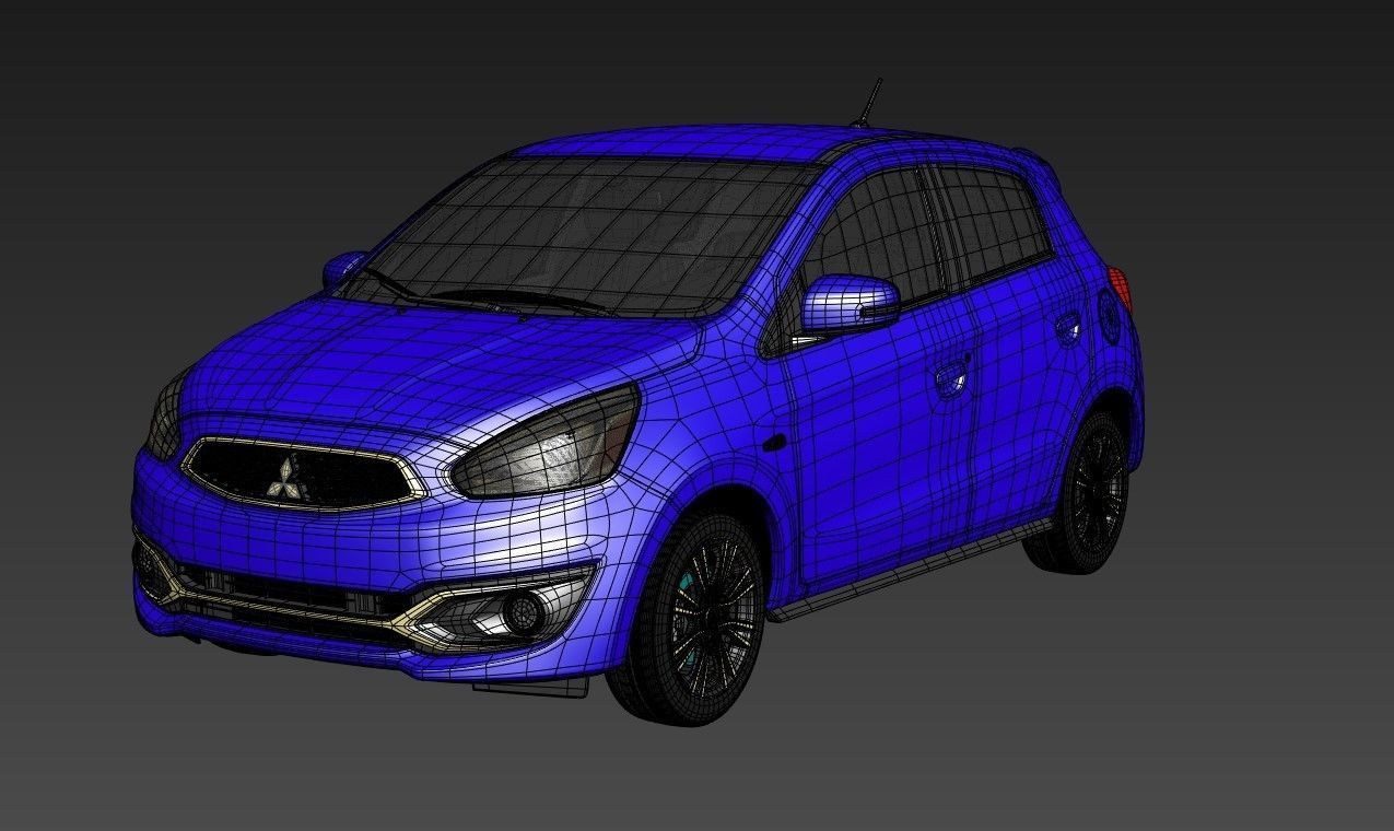 Mitsubishi Mirage GT 2020 3D model | CGTrader