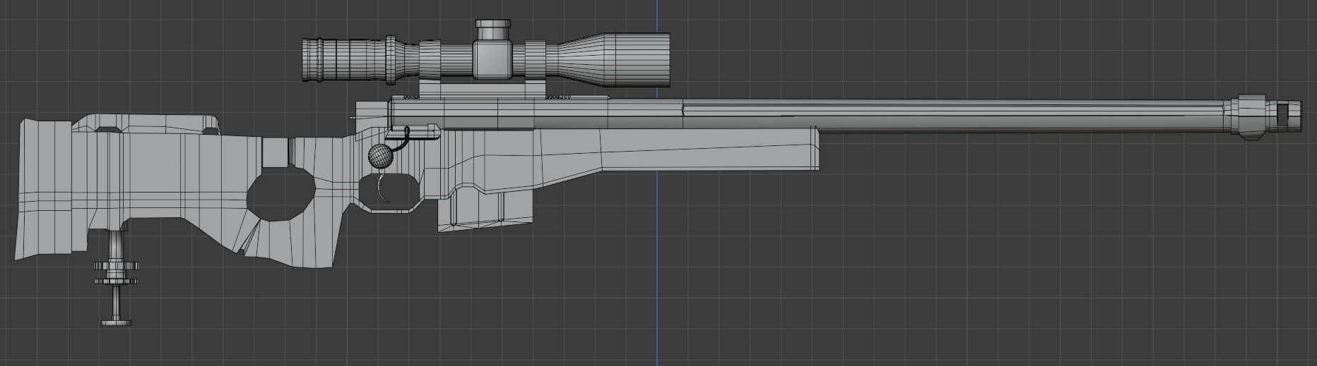 3D model AWP Sniper Rifle game ready LowPoly VR / AR / low-poly | CGTrader