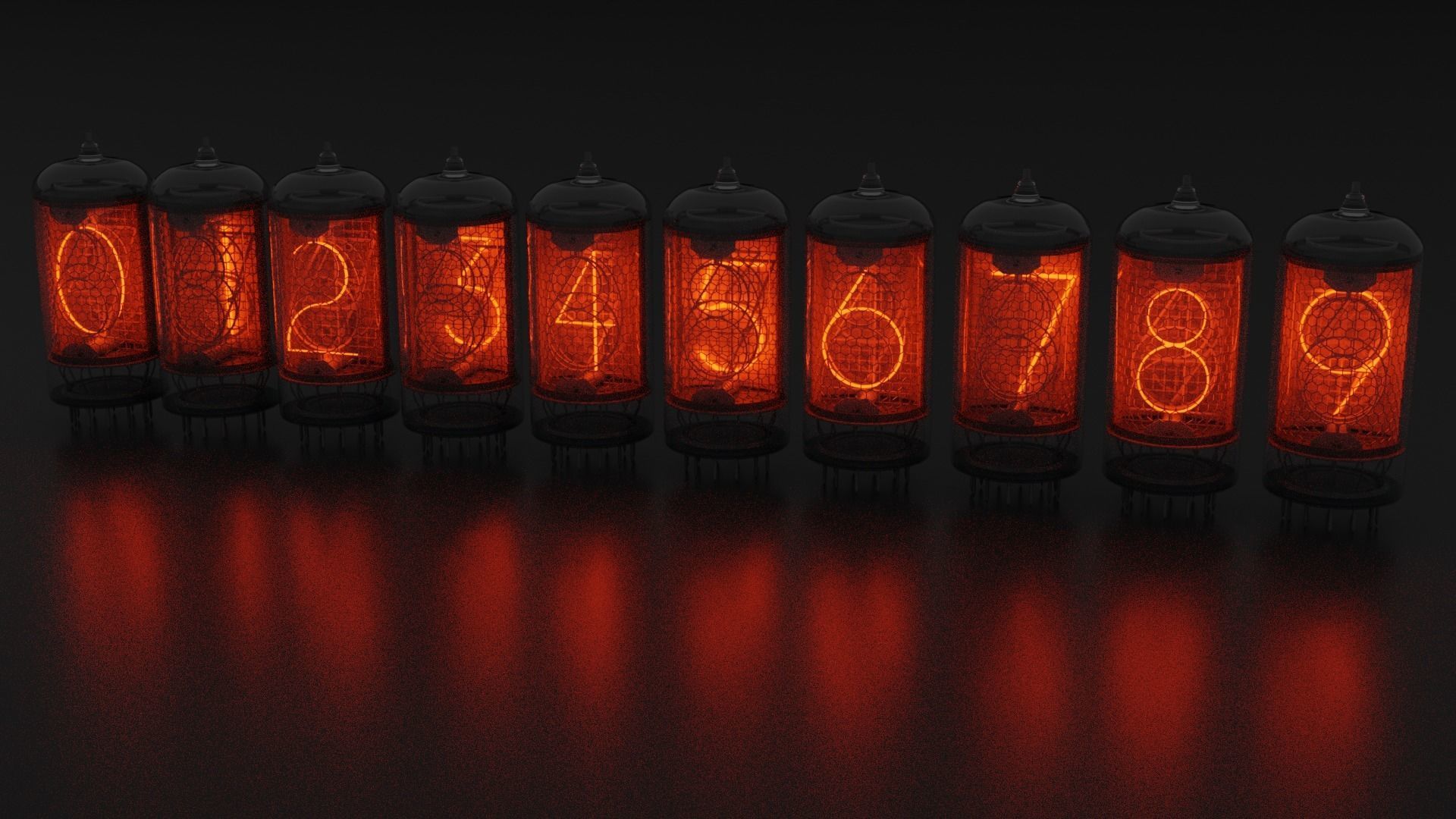 Nixie light bulb 3D model | CGTrader