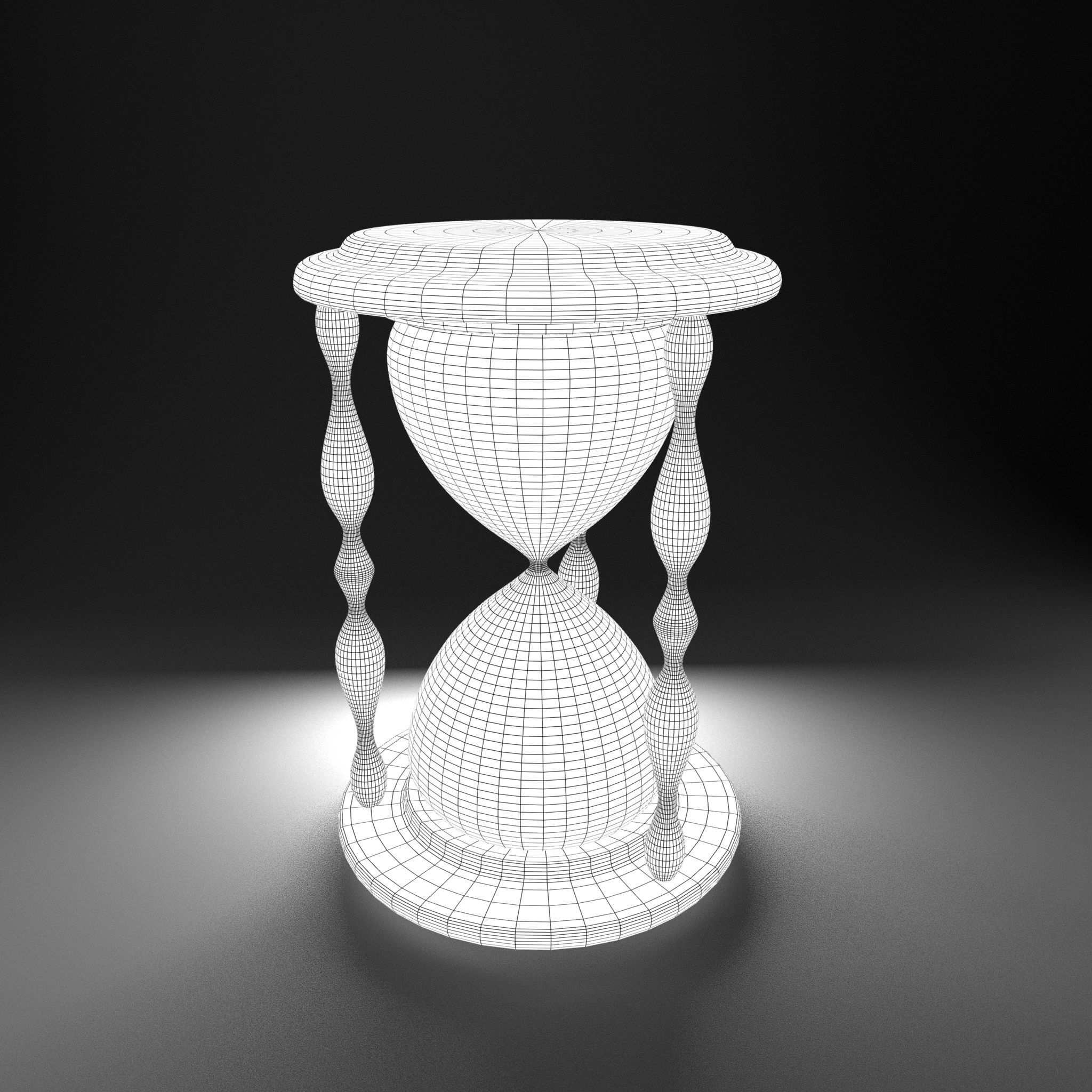 hourglass model with realistic material 3D model | CGTrader